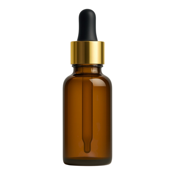 50ml amber glass dropper bottle and gold pipette| Complete Set | – Wayserve